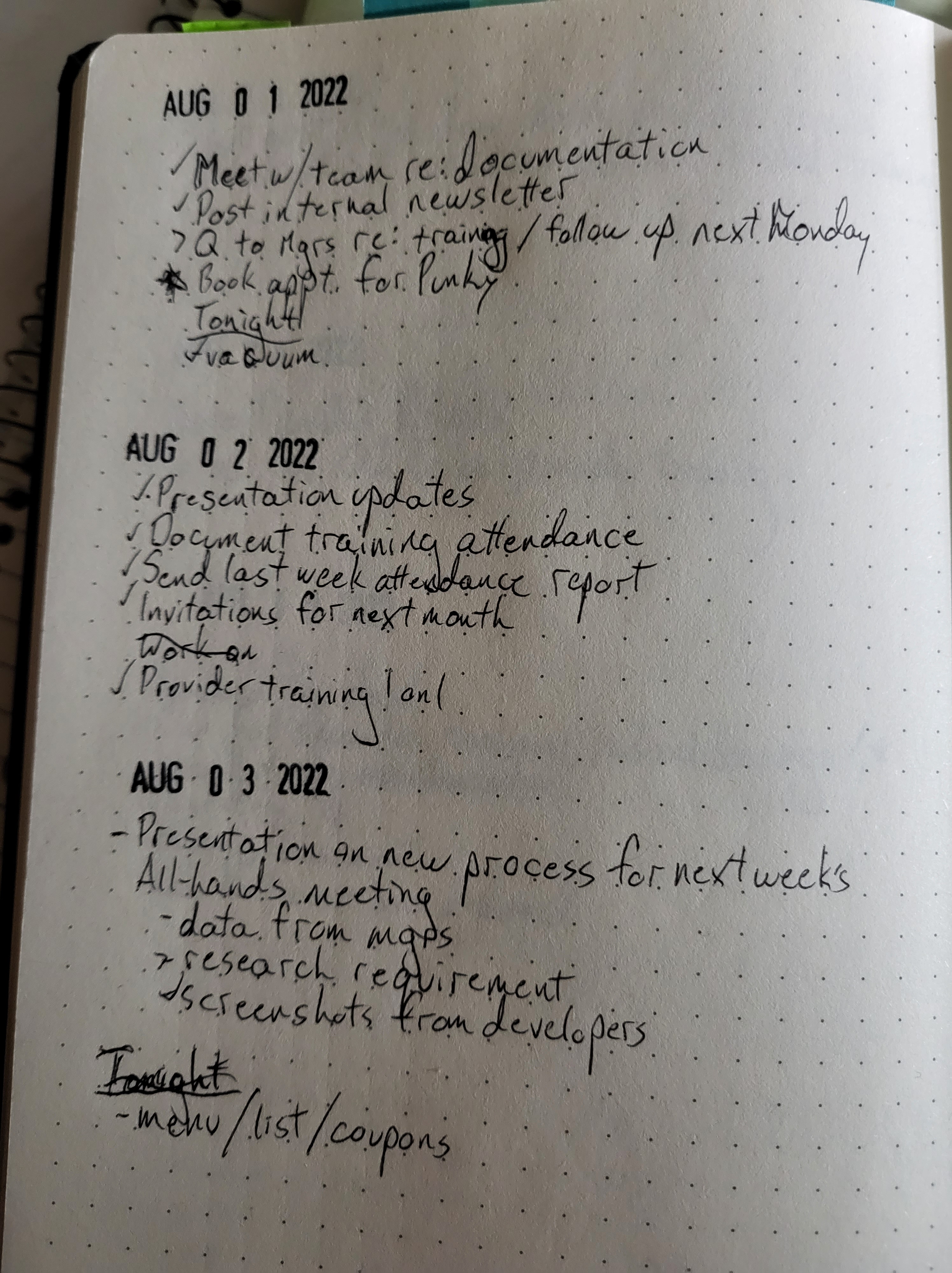 Basic Bullet Journaling: Day by Day – Quite A Yarn