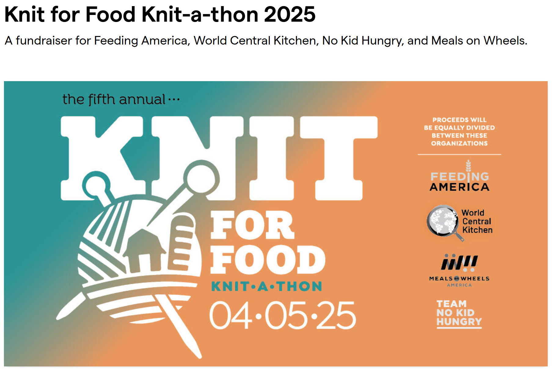 Knit-a-Thon! – Quite A Yarn